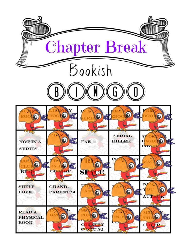 Chapter Break Bingo - September 2020 Completed Cards - Chapter Break