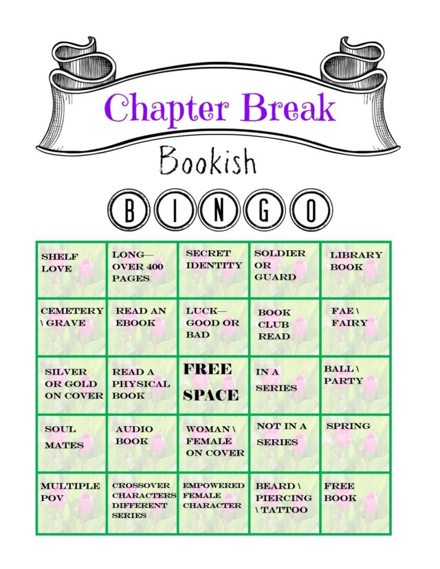 Chapter Break Bingo - March 2024 Completed Cards - Chapter Break